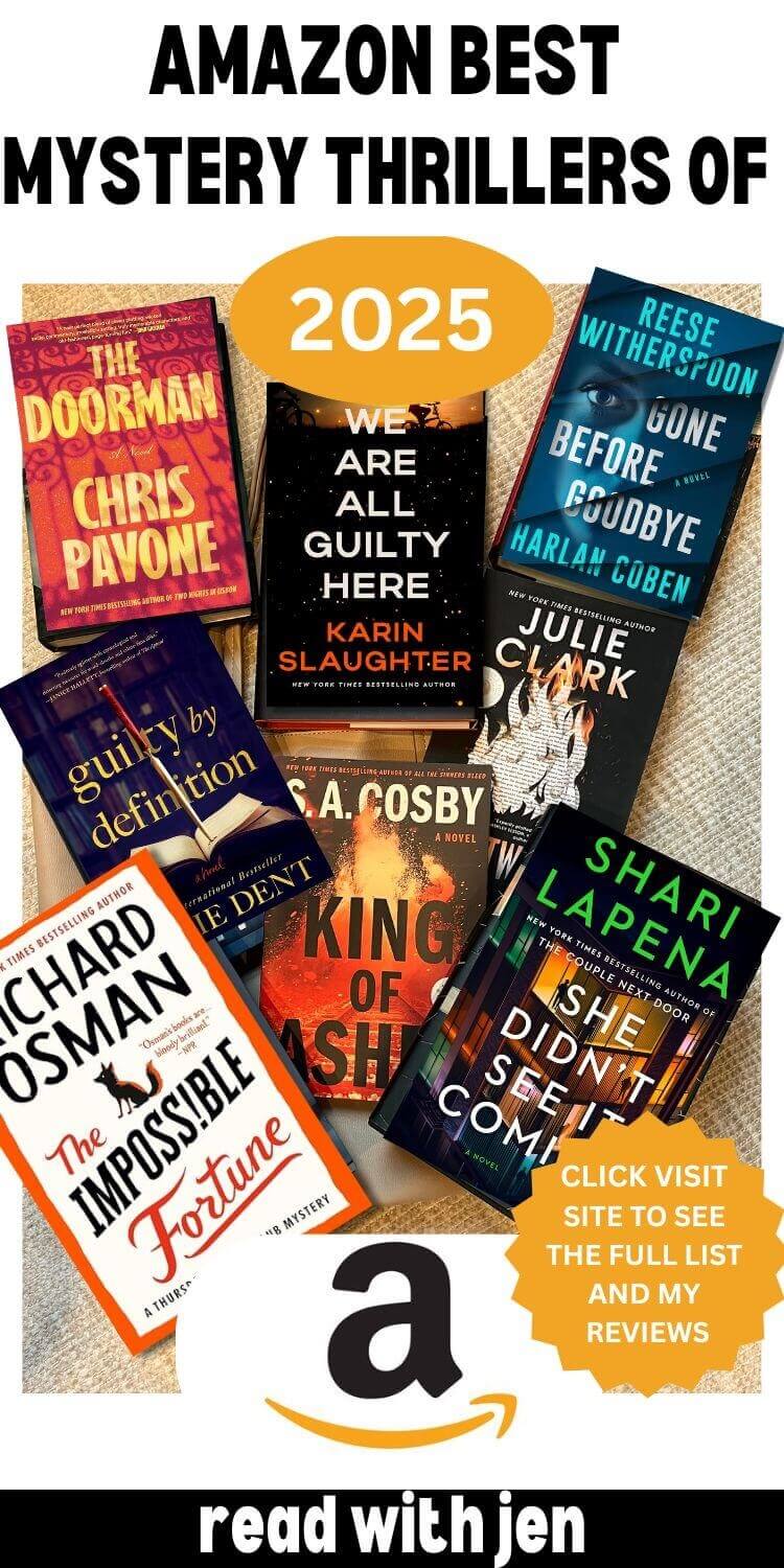 Amazon Best Mystery Thriller Books of 2025 - Jen Ryland Reviews