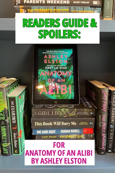 Readers Guide for Anatomy of an Alibi - Jen Ryland Reviews